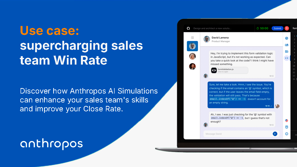 Sales training simulations | Boost win rates | Reduce coaching time